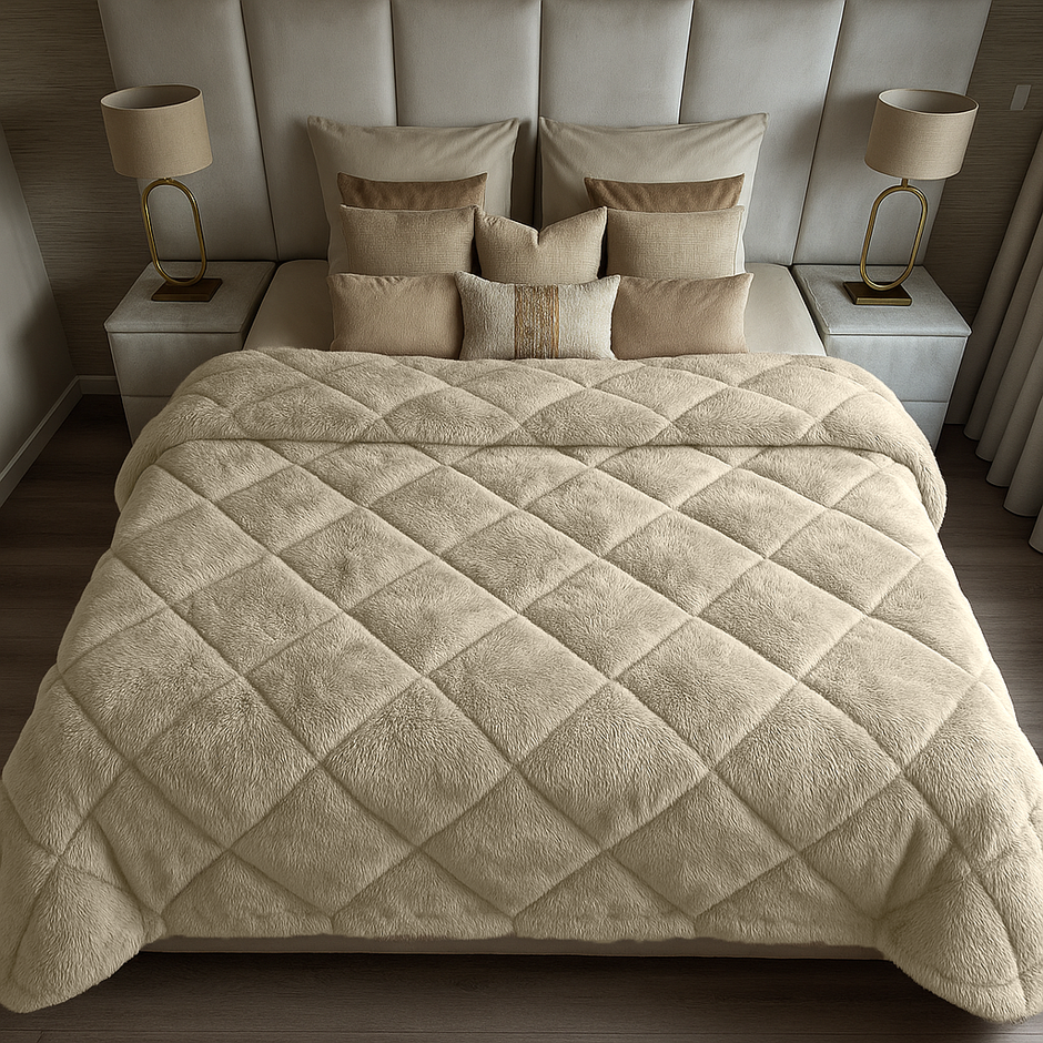 Teddy dekbed zonder overtrek – warm, fluffy, zacht & wasbaar. | Y-NOT ...